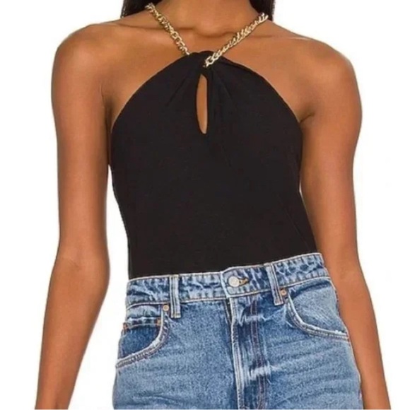 Amanda Uprichard | Tops | Nwt Amanda Uprichard Wanda Chain Top Xs Black ...